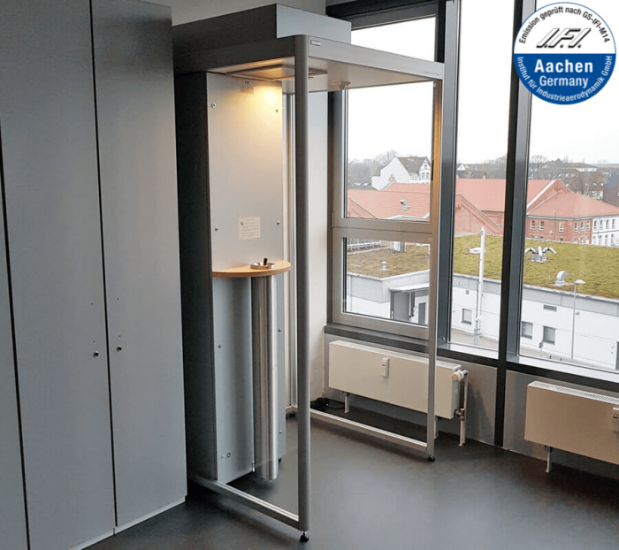 Raucherkabinen für den Innenbereich ☑️ | SmokeCorner